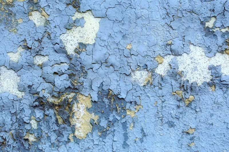 Blue Crackle Wall Texture, Color Crackle Background Stock Photo - Image ...