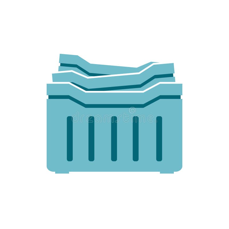 Crates Stack Up One on Each Other Stock Illustration - Illustration of ...