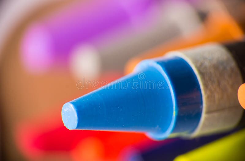 Blue Crayon stock image. Image of stroke, pattern, modern - 24747947