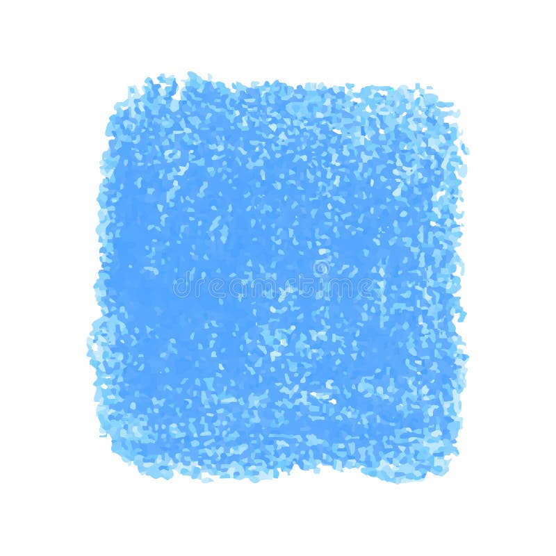 Blue Crayon Scribble Texture Stain Isolated on White Background Stock ...