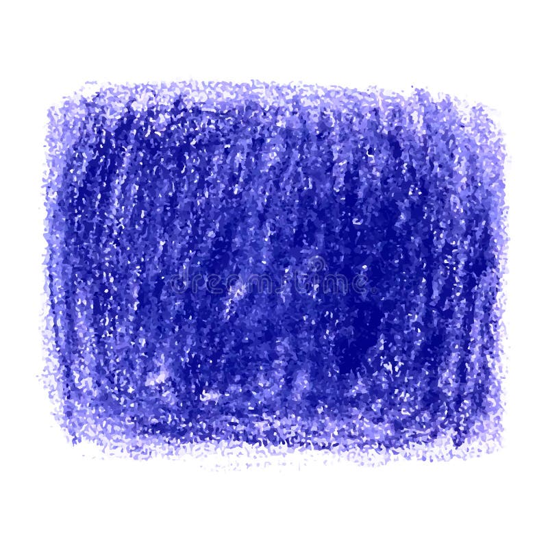 Blue Crayon Scribble Texture Stain Isolated on White Background Stock ...