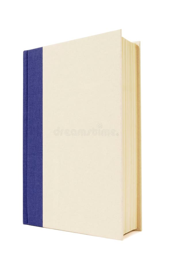 Blue and Cream Hardback Book, Front Cover, Standing Upright, Vertical ...