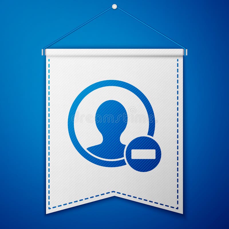 Blue Create Account Screen Icon Isolated on Blue Background. White ...
