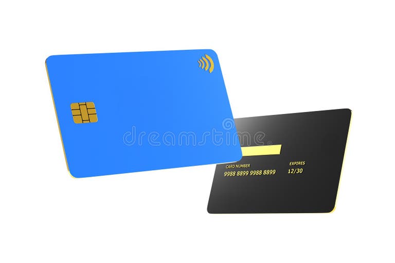 Credit Card Isolated Front Back Stock Illustrations – 668 Credit Card ...