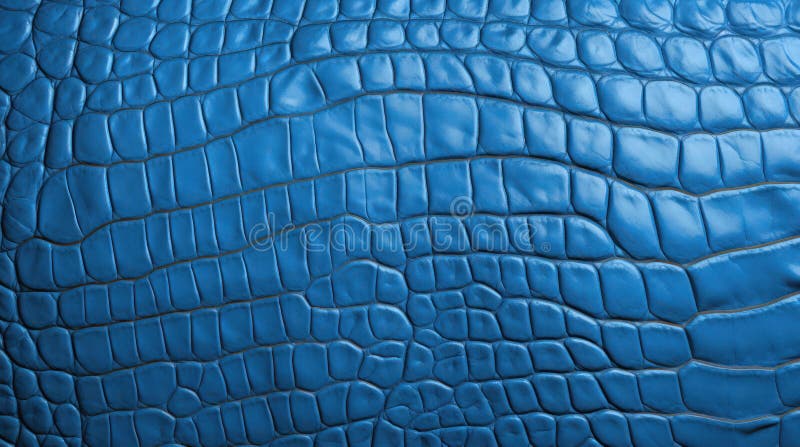 Blue Crocodile Leather Texture. Stock Illustration - Illustration of ...