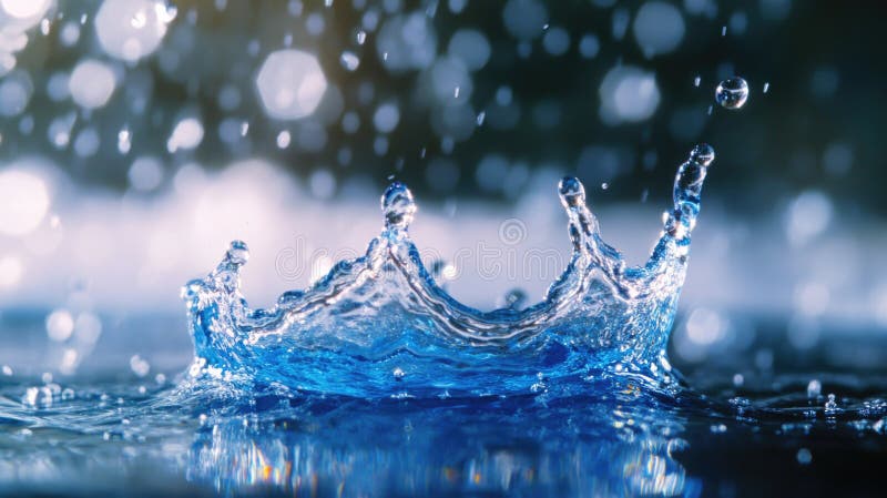 Blue Crown Floating Calm Water Stock Photos - Free & Royalty-Free Stock ...