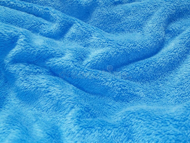 Blue crumpled blanket stock image. Image of fabric, grain - 3516801