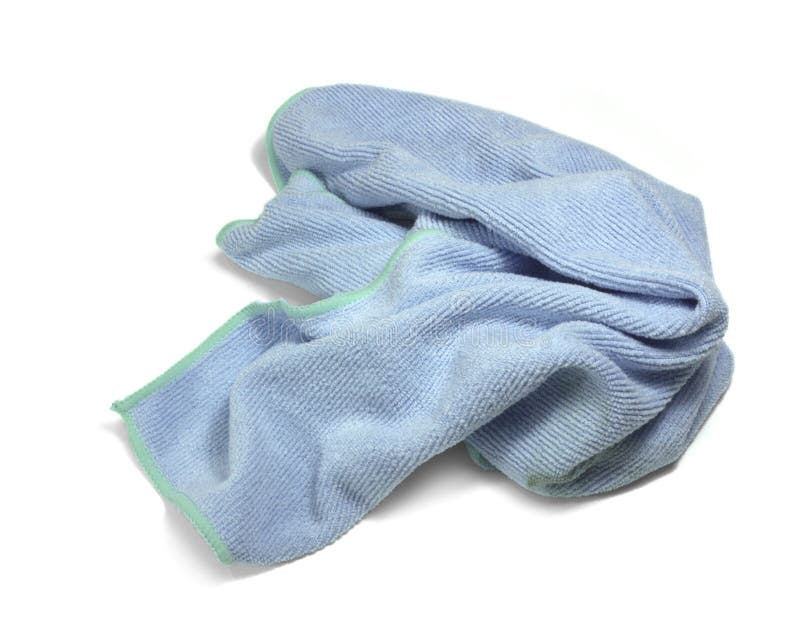 Blue crumpled duster stock photo. Image of crumpled, household - 26448382