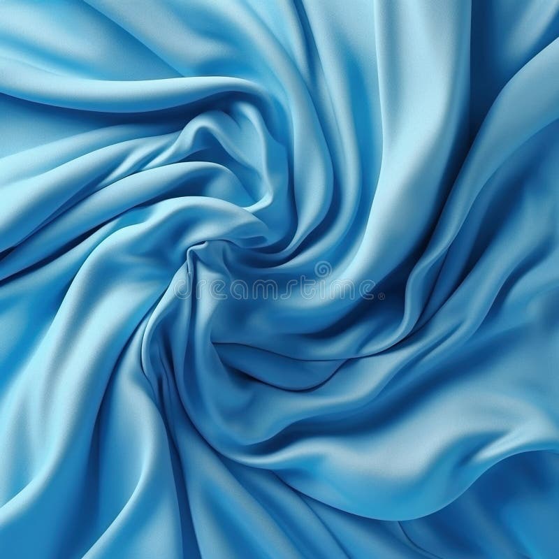 Blue Crumpled Fabric Material, Created with Generative AI Stock ...