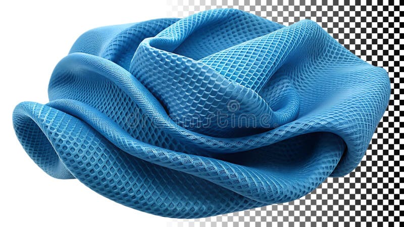 Blue Crumpled Fabric, Soft Textile Texture, Draped Material, and ...