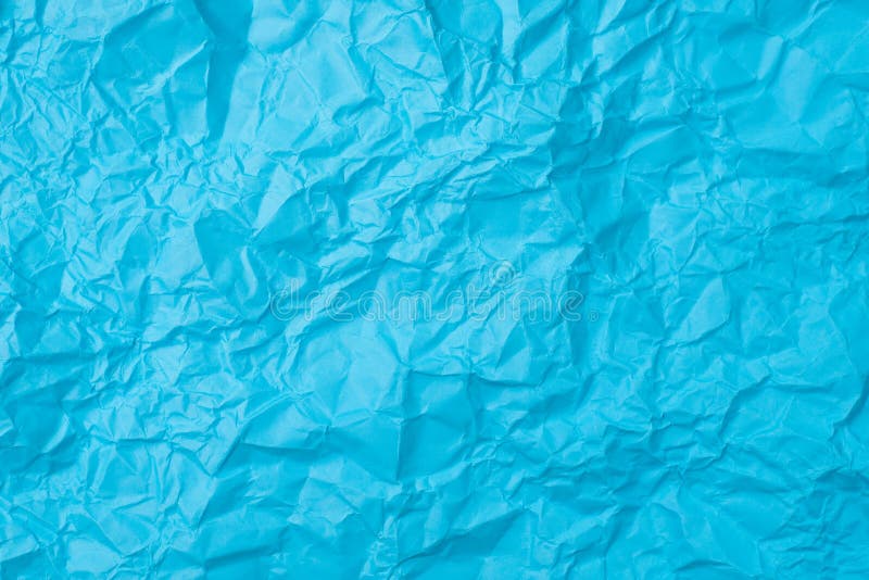 Blue Crumpled Paper Texture As Background Stock Photo - Image of ...