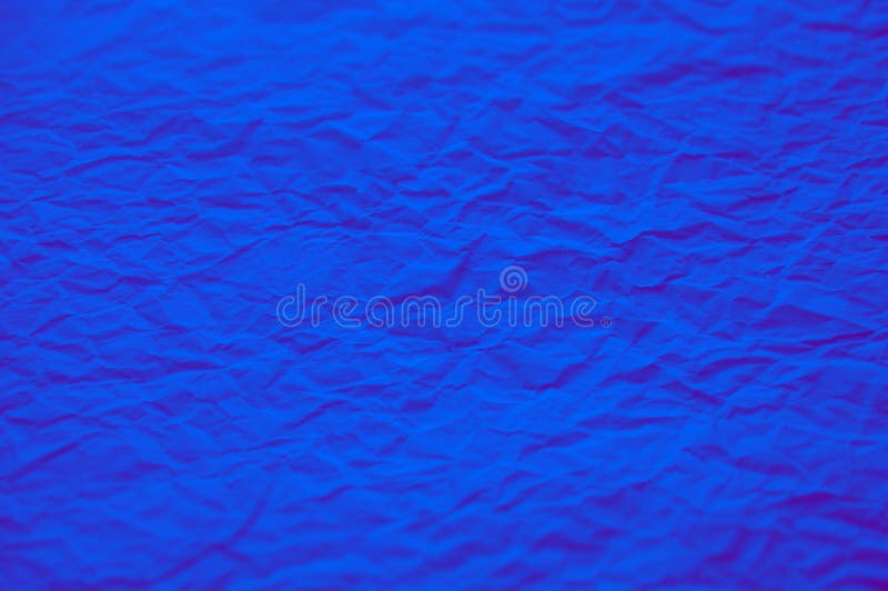Blue Crumpled Paper Texture Stock Photo - Image of abstract, background ...