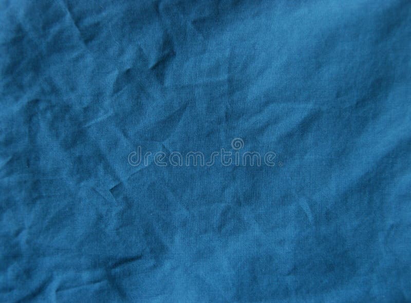 Blue Crumpled Soft Fabric Texture Stock Image - Image of jeans ...