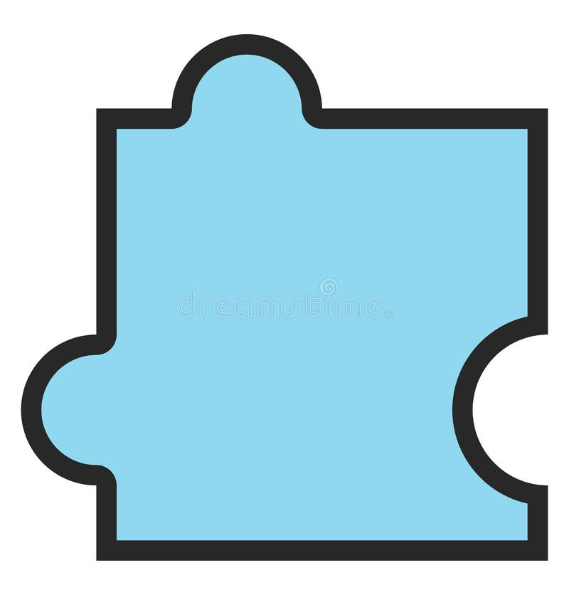 Blue Cryptic Puzzle Pice, Icon Stock Vector - Illustration of join ...