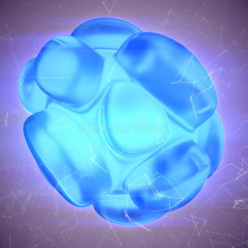 Blue Crystal Abstract. Jewelry Concept Stock Illustration ...