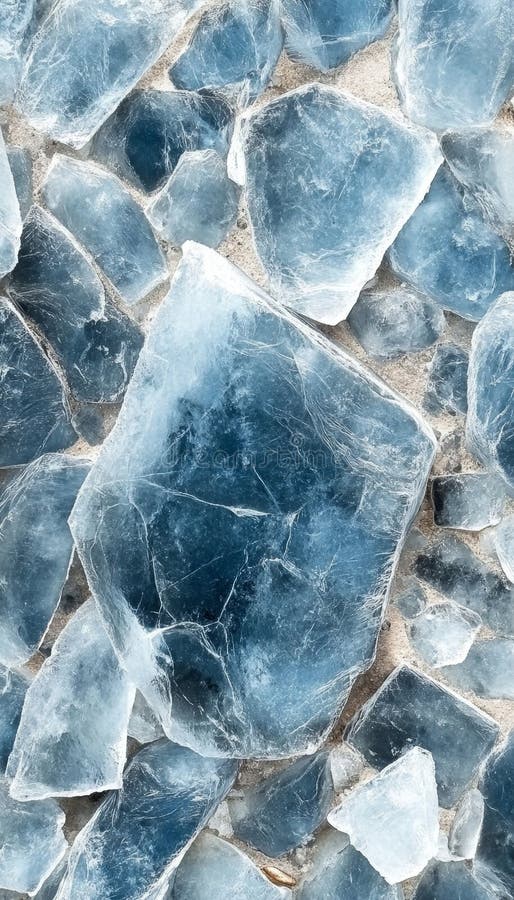 Blue Crystal Background, Abstract Texture of Sparkly, Irregular Pieces ...