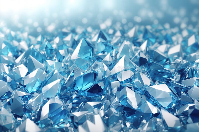 Blue Crystal Background for Design Stock Illustration - Illustration of ...