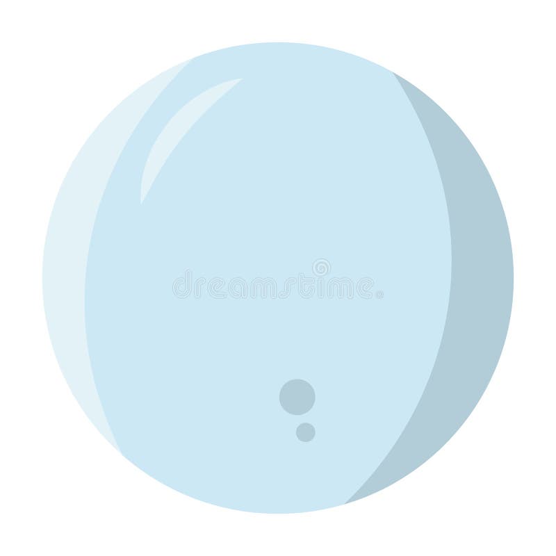 Blue Crystal Ball Cartoon Style. Vector Stock Vector - Illustration of ...