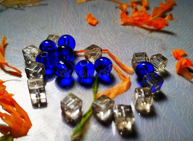 Blue crystal balls stock photo. Image of blue, jewelry - 152807210