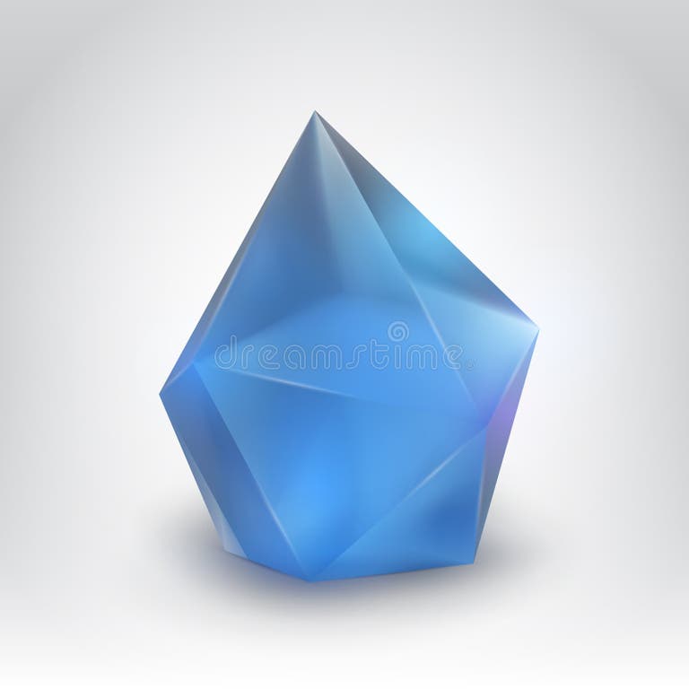 Blue crystal stock vector. Illustration of precious, bright - 31009667