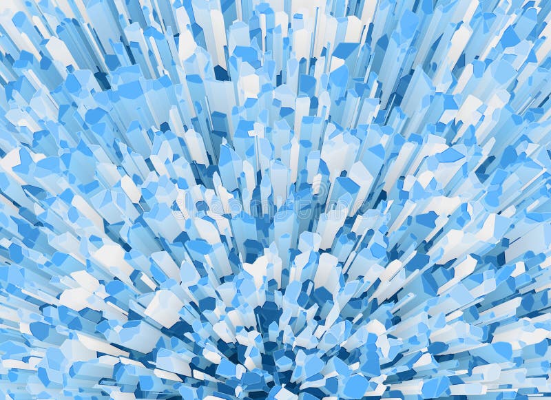 Blue Crystal Burst Abstract Texture Stock Illustration - Illustration ...