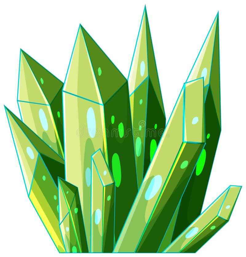 Blue Crystal in Cartoon Style Stock Vector - Illustration of style ...