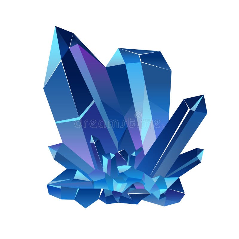 Crystal Cluster Stock Illustrations – 1,594 Crystal Cluster Stock ...