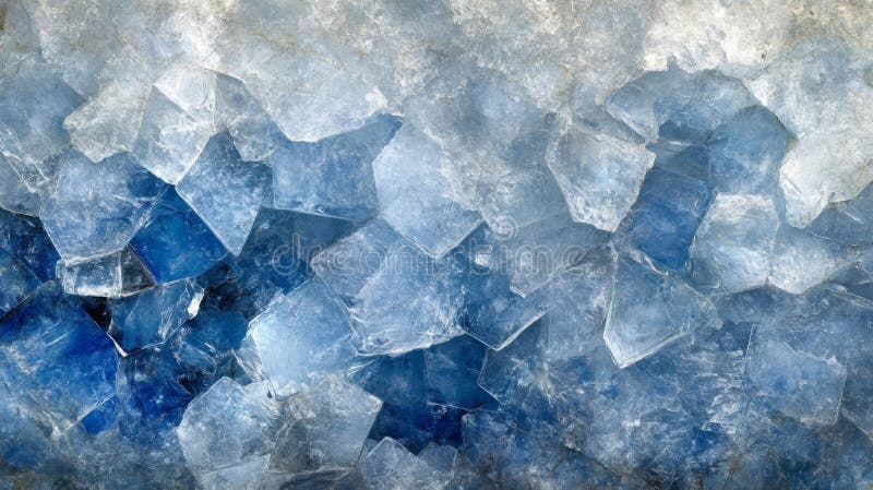 Blue Crystal Cluster Close Up Texture Stock Illustration - Illustration ...