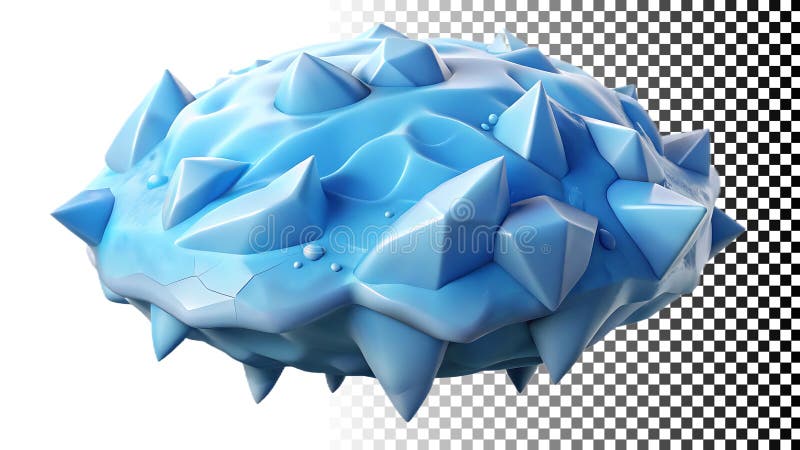 Blue Crystal Formation, Sharp Texture, Winter Element, Frozen Surface ...