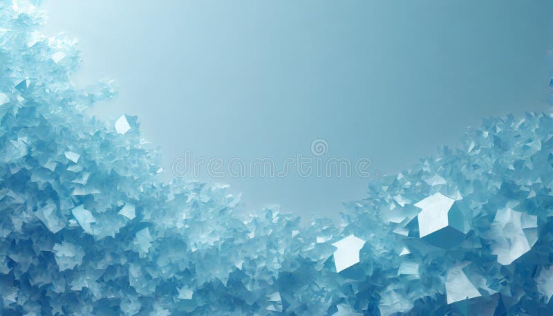 Random Blue Crystals for Use As Background Stock Illustration ...
