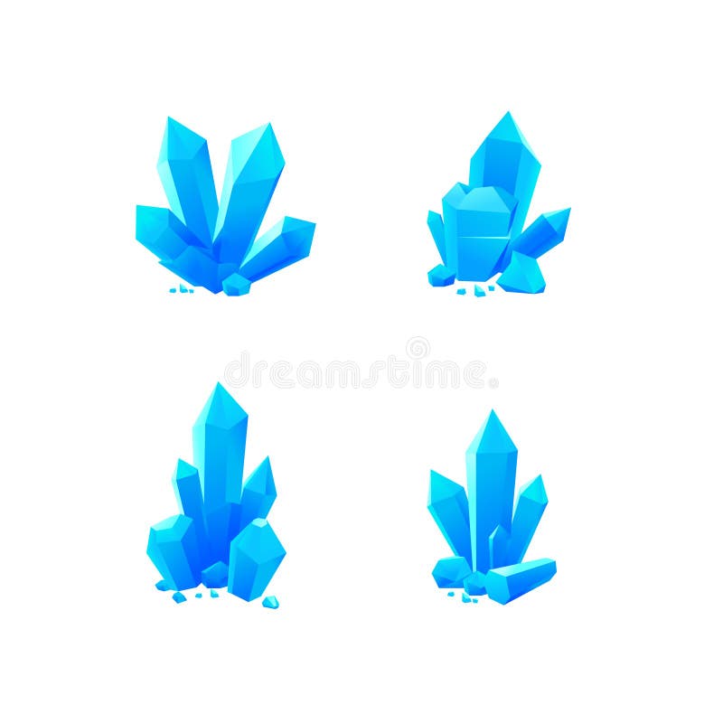 Crystals Cyan stock illustration. Illustration of wallpaper - 87725854