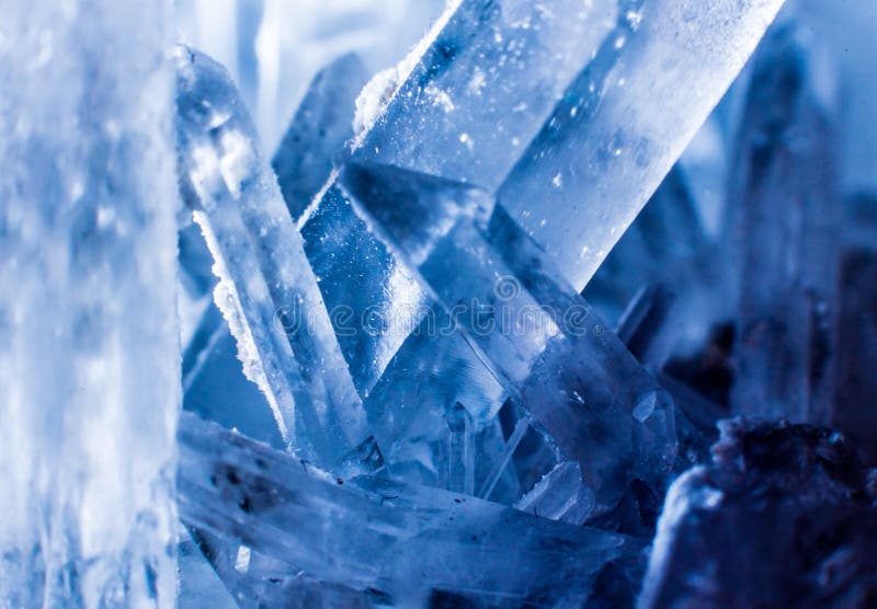 Blue Crystal Texture and Background. Beautiful Abstract Background ...