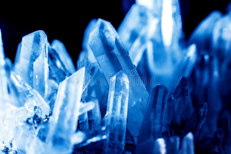 Blue Crystal Texture and Background. Beautiful Abstract Background ...