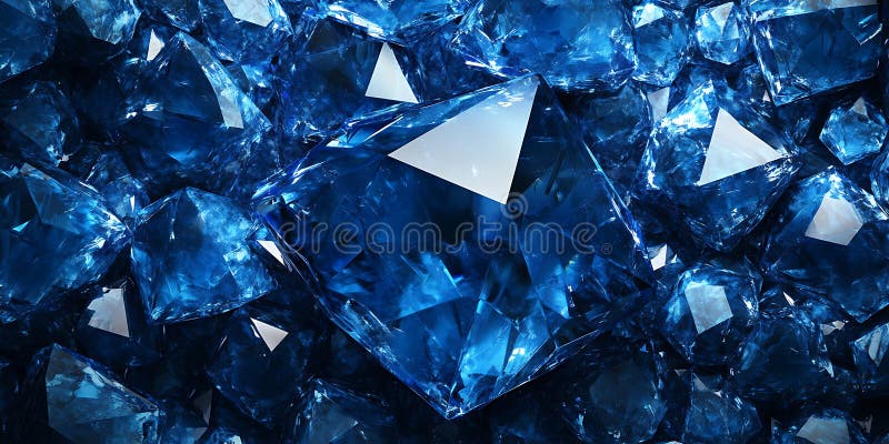 Blue Crystal Texture Background Image Stock Illustration - Illustration ...