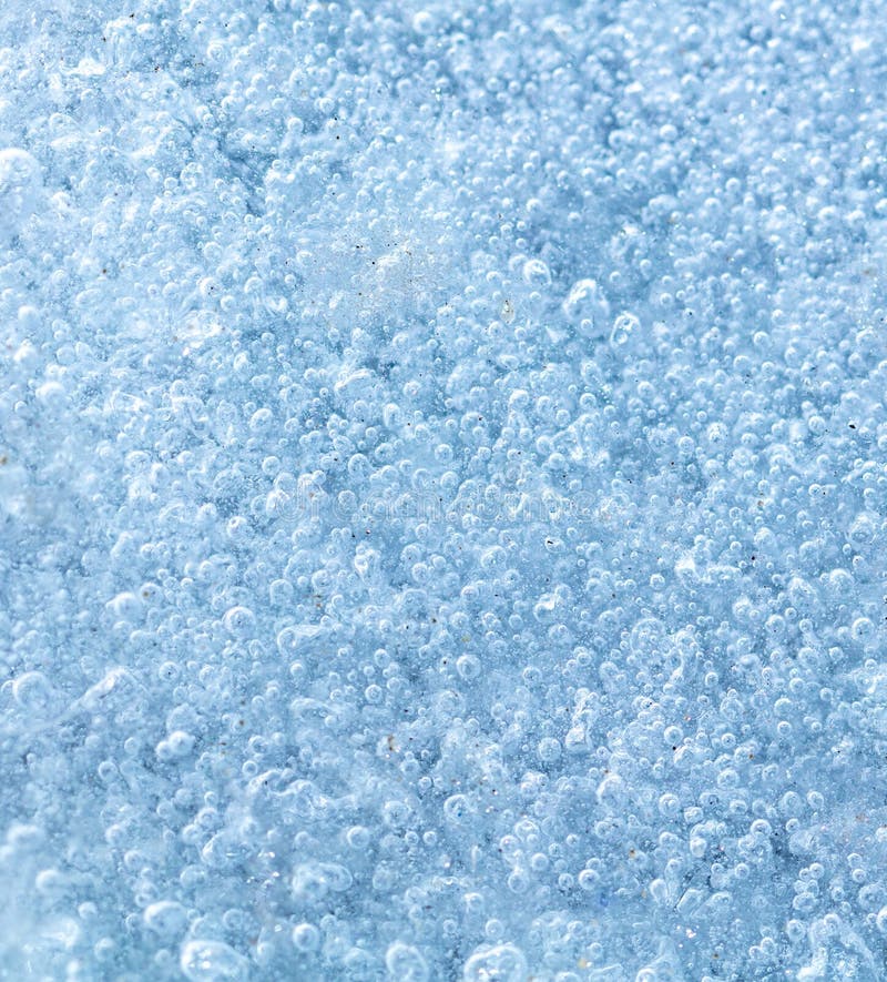 Blue Crystals of Snow and Ice As an Abstract Background. Stock Image ...