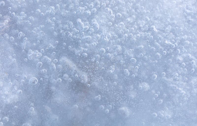 Blue Crystals of Snow and Ice As an Abstract Background. Stock Photo ...