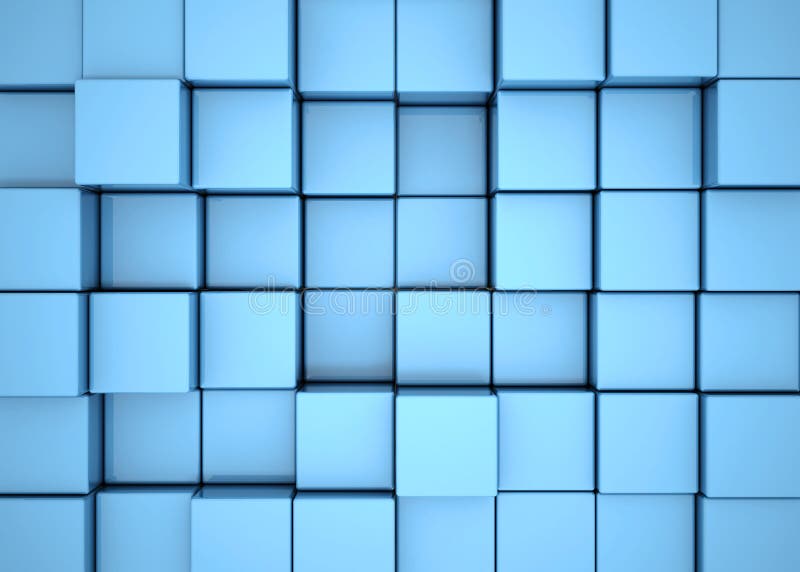 Blue cube background stock illustration. Illustration of generate ...