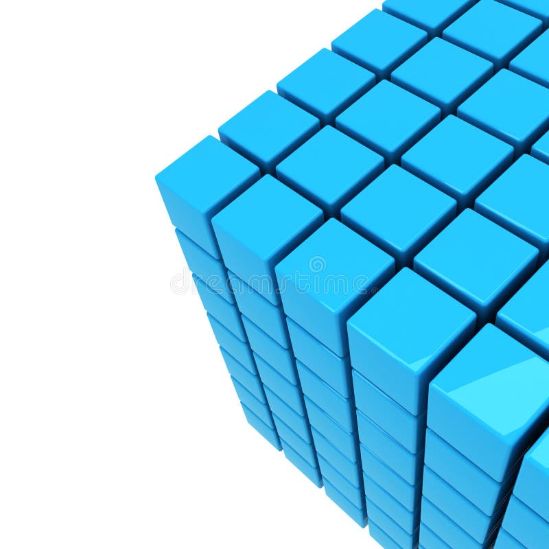Blue cube background stock illustration. Illustration of elements ...