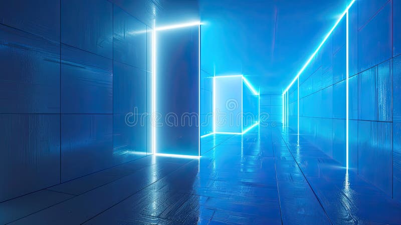 A Blue Cube Building Showcasing Modern Architecture, Emphasizing the ...