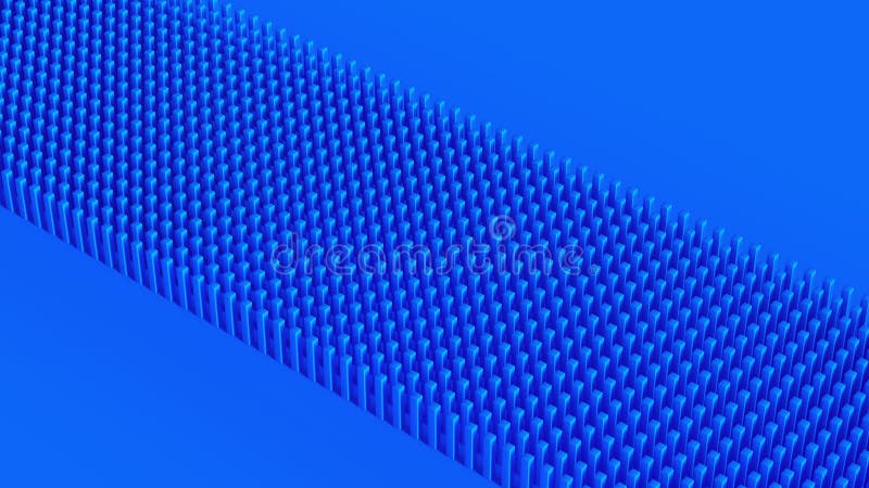 Blue Cube Pattern Surface with a Long Narrow Band of Square Boxes Grid ...