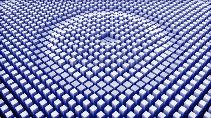 Blue Cube Waves stock video. Video of copy, space, cube - 235624335