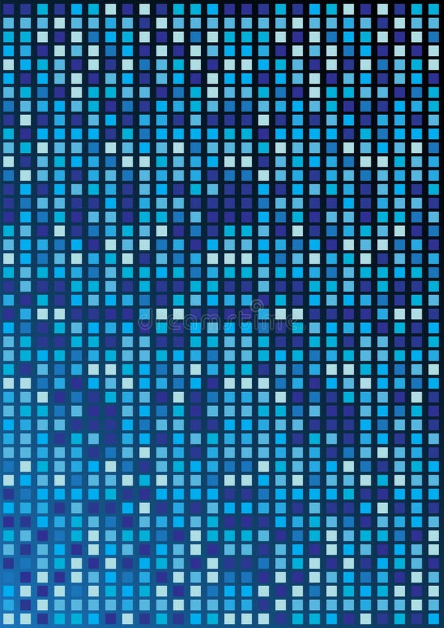 Blue Cubes stock vector. Illustration of frequency, gradient - 14456003