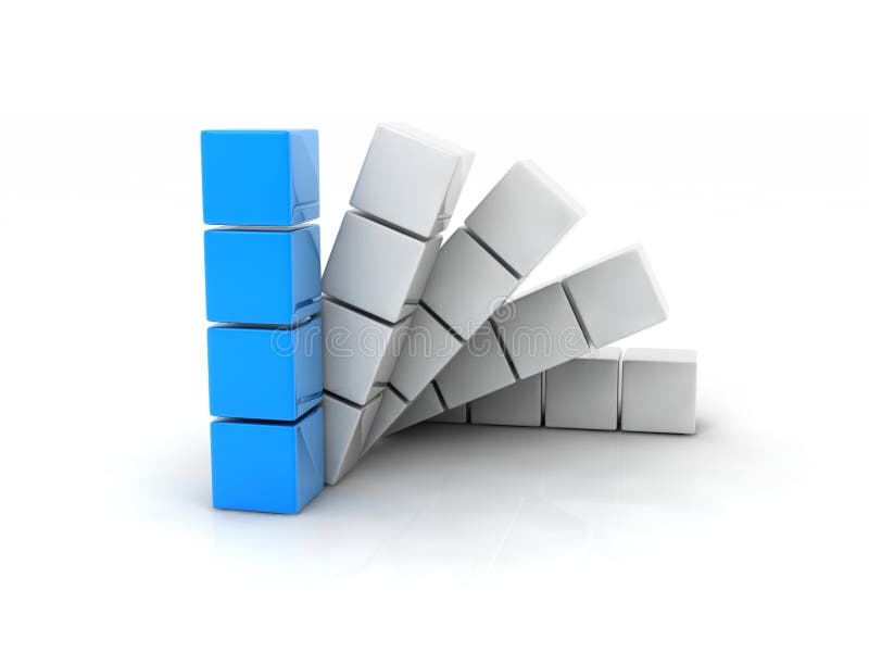 Blue cubes stock photo. Image of leader, conspicuous - 49852714