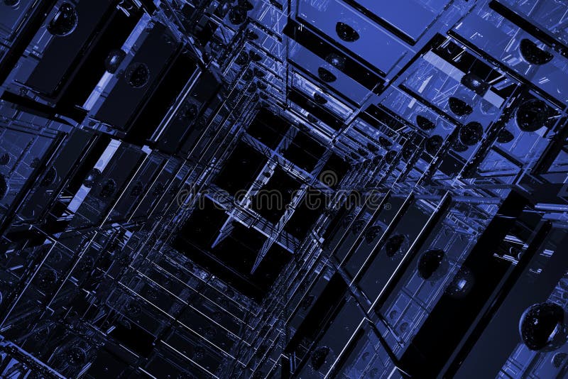 Cubic space division stock vector. Illustration of erection - 4913261