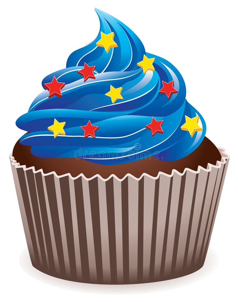 Birthday Cupcake Blue Stock Illustrations – 16,225 Birthday Cupcake ...