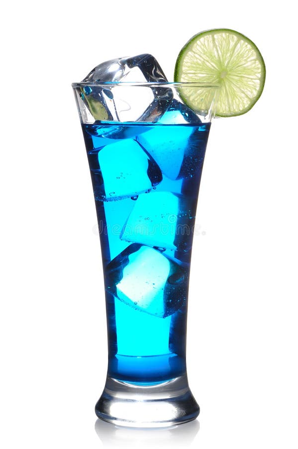 Blue Curacao cocktail stock photo. Image of soda, close - 13027402