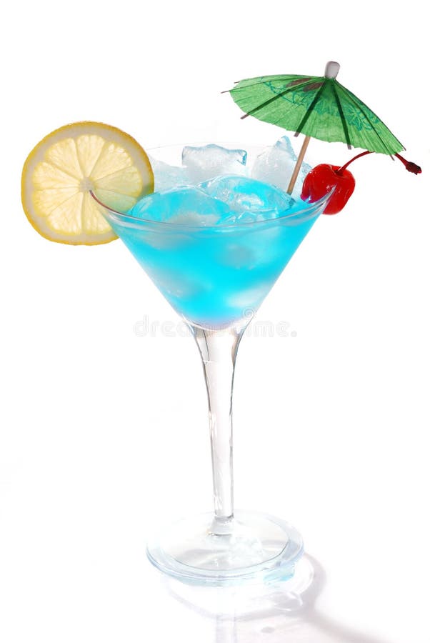 Blue Curacao cocktail stock photo. Image of blue, garnish - 5969490