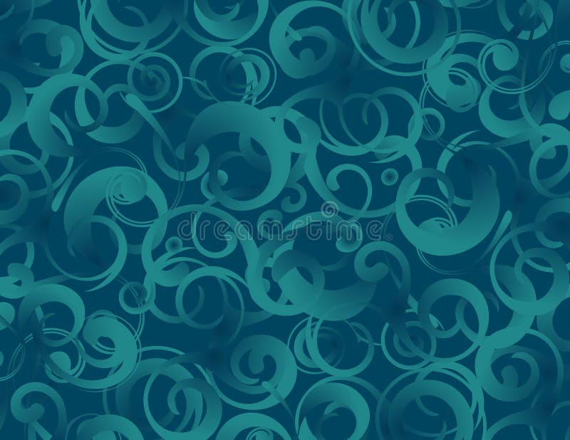 Blue curly pattern vector stock vector. Illustration of green - 9155476