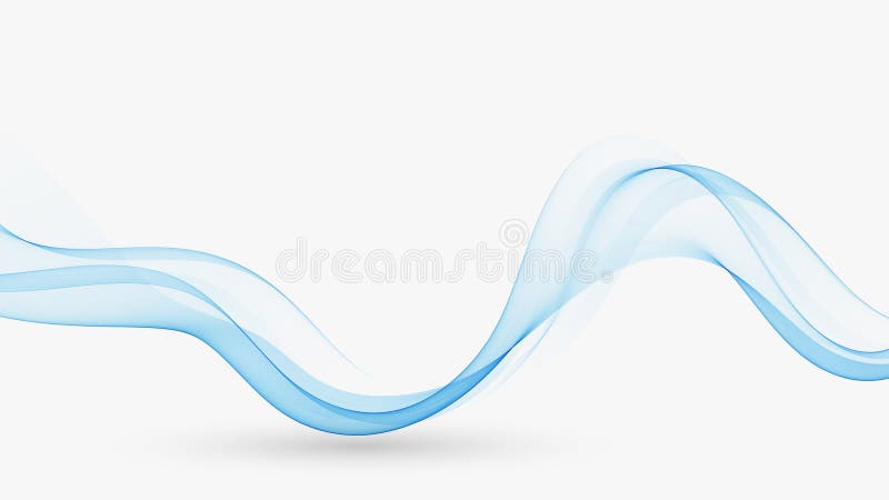 Blue Curly Transparent Flow of Wavy Lines,abstract Blue Wave Background ...