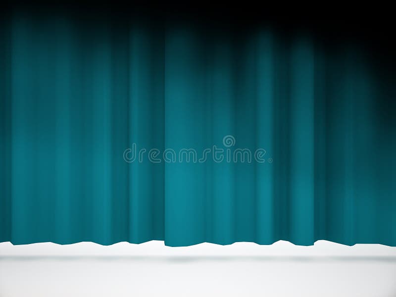 Blue curtain concept stock illustration. Illustration of decor - 49307534